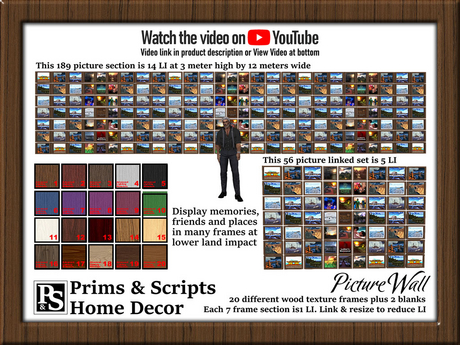 Second Life Marketplace - Prims & Scripts Picture Wall